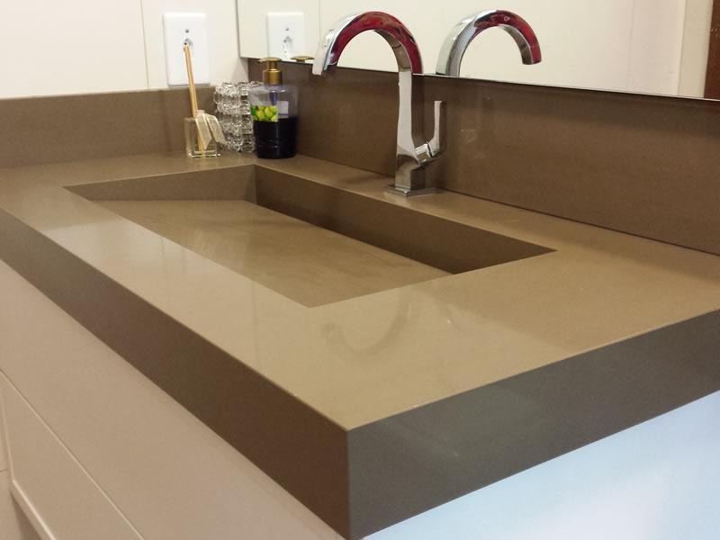 Cuba Esculpida Embutida Modelos com Fundo Reto e Rampa | Casa do Mármore